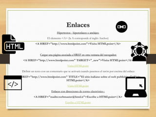 Caracteres especiales y enlaces | PPTX