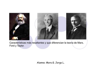 Caracterisricas de marx,taylor y ford | PPT