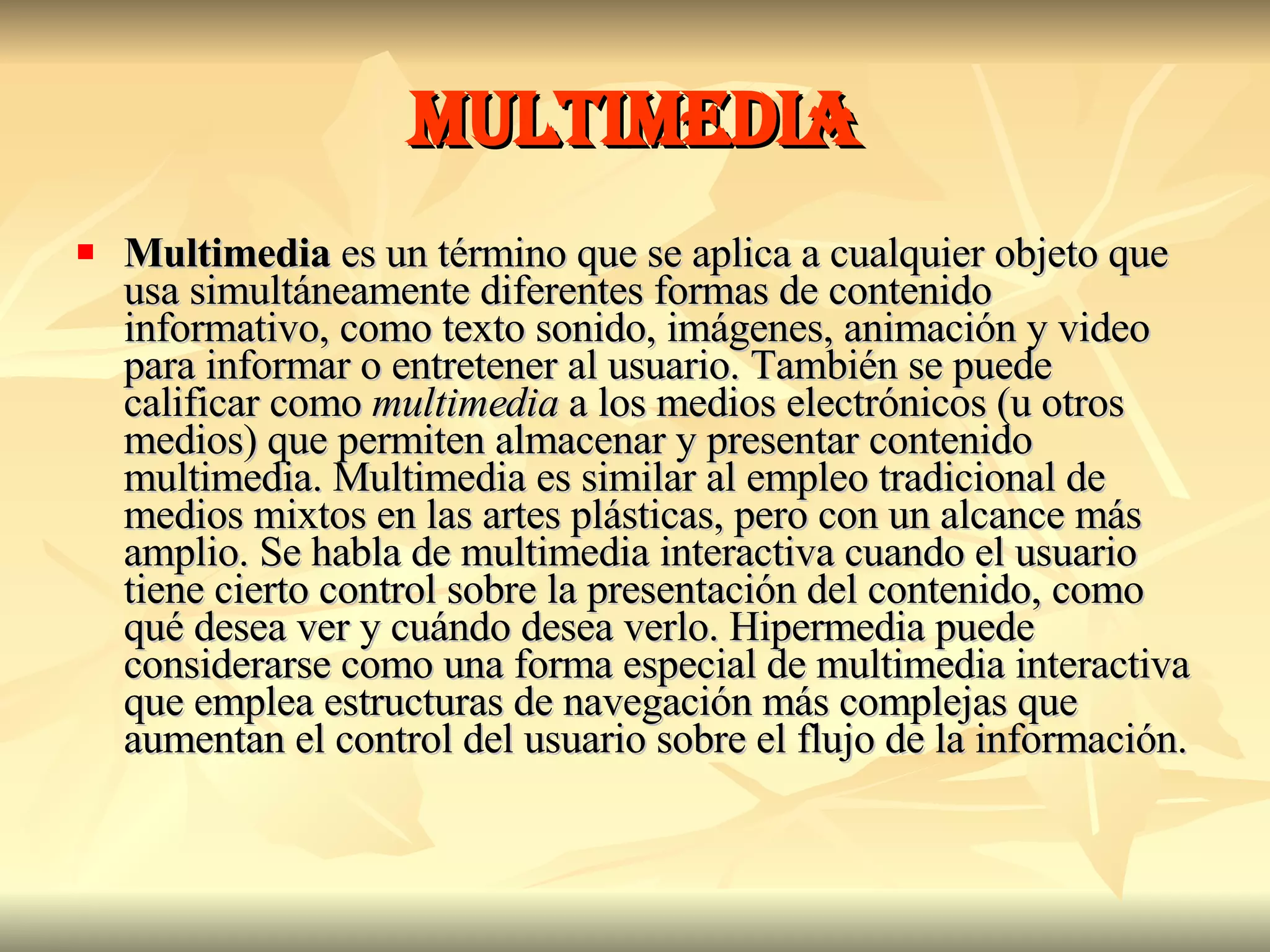 Caracteristicas De Multimedia | PPT