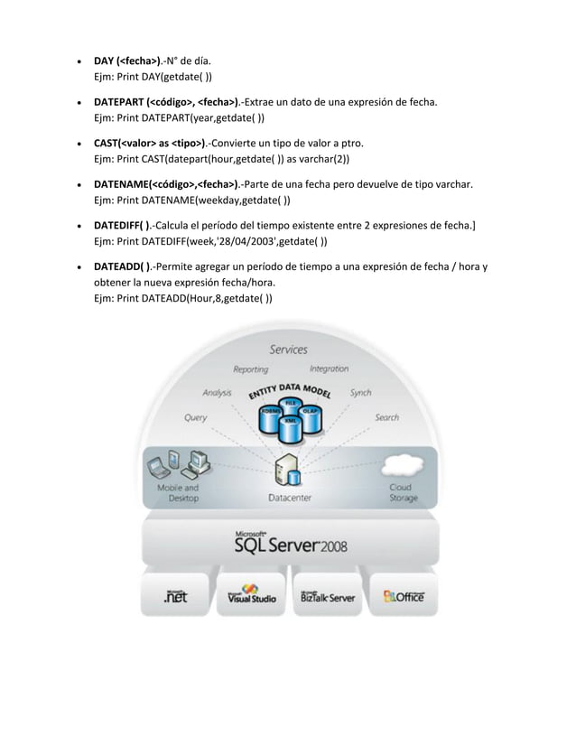 Caracteristicas de dbms_SQL SERVER 2008 | PDF