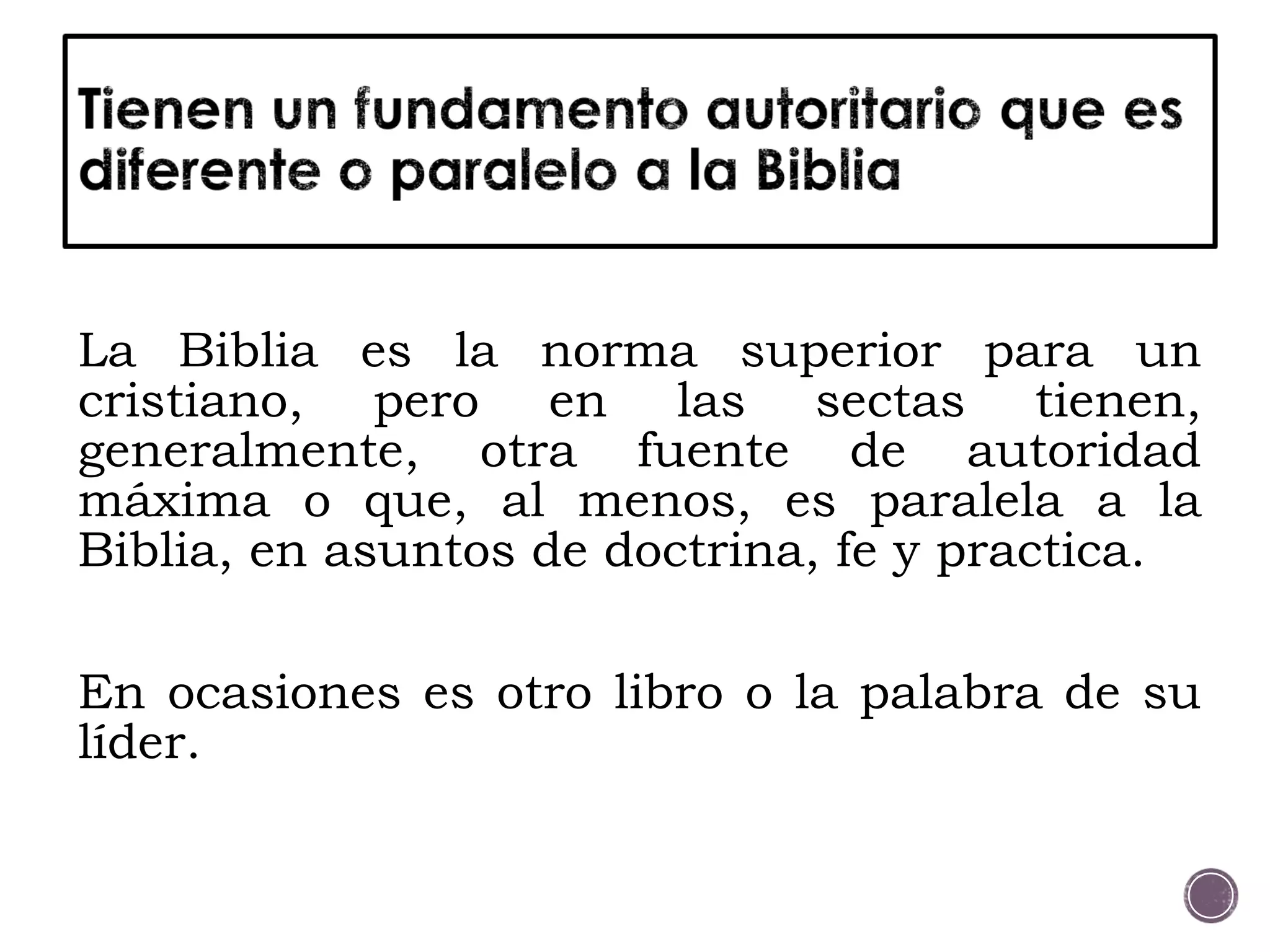 Caracteristicas de las sectas | PPT | Christianity | Religion ...