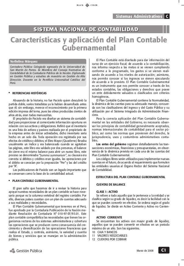 Sistema Integral De Contabilidad Gubernamental Caracteristicas - Marcus Reid