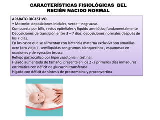 Caracteristicas del recien nacido | PPTX