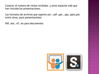 Caracteristicas de slideshare | PPTX