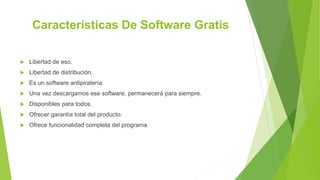 Caracteristicas de software gratis y libre | PPTX