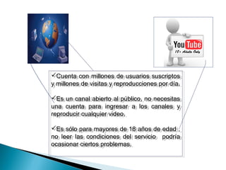 Caracteristicas de youtube | PPT