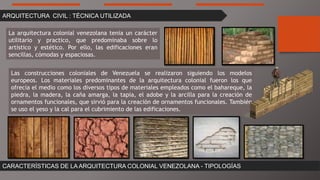 Caracteristicas tipologias colonial | PDF