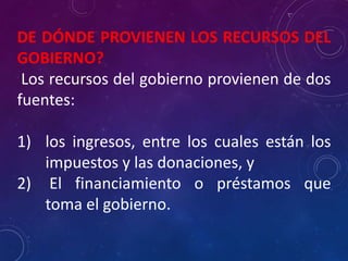 Características y Tratamiento de los Recursos Públicos | PPTX
