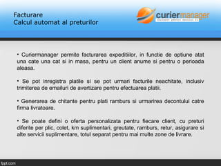 Software curierat Curiermanager | PPT
