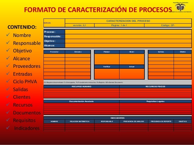 Caracterización de procesos