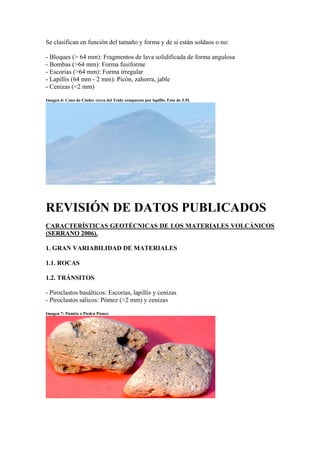 Caracterización Geotécnica Rocas Volcanicas | PDF