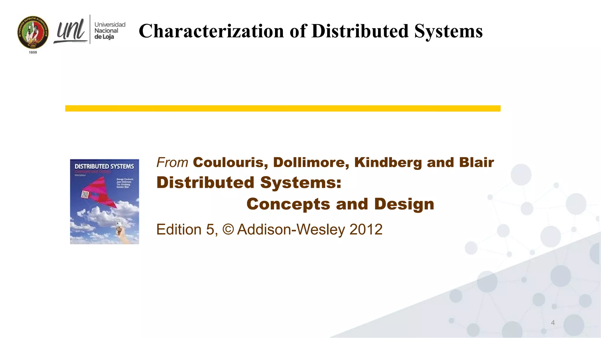 Caracterizacion de sistemas distribuidos | PPT