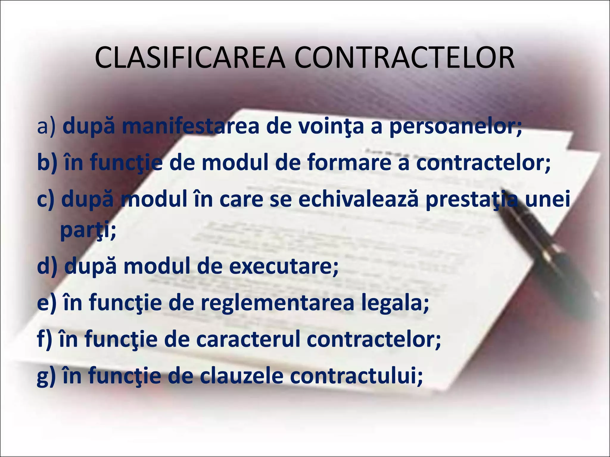 Contracte economice - caracterizare | PPTX