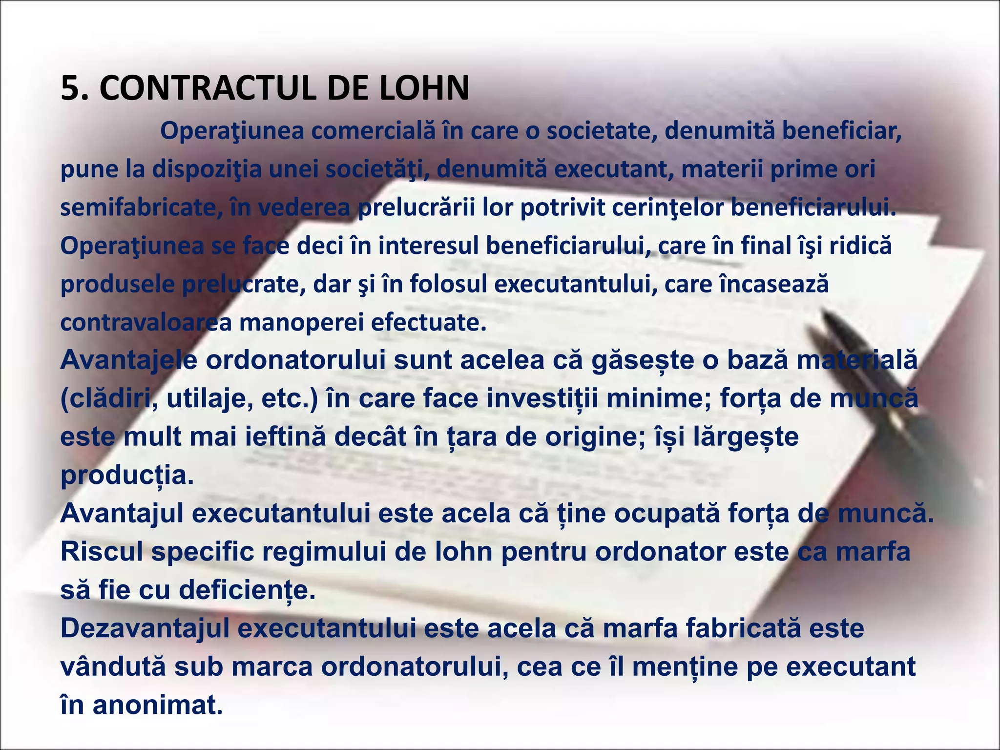 Contracte economice - caracterizare | PPTX