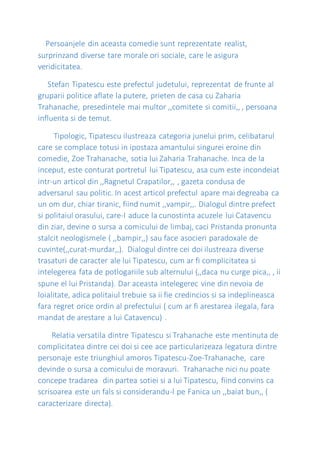 Caracterizare stefan tipatescu | DOCX