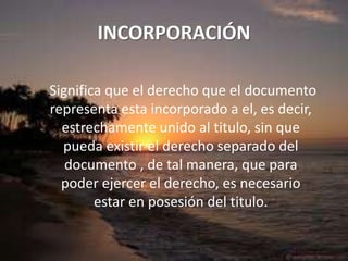 Caracteristicas de los Titulos de Crédito | PPTX