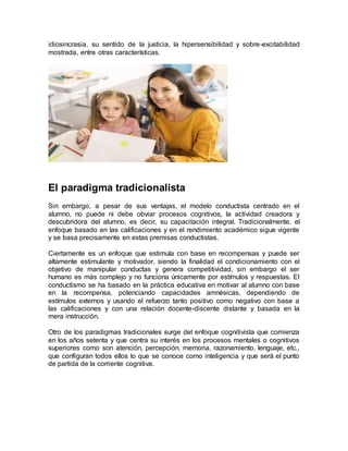 Características de la educación tradicional y la escuela actual o nuevo ...