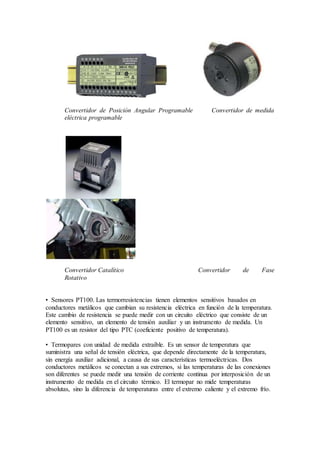 Características de los instrumentos de control | DOCX