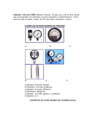 Características de los instrumentos de control | DOCX