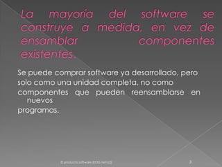 Características del software | PPTX