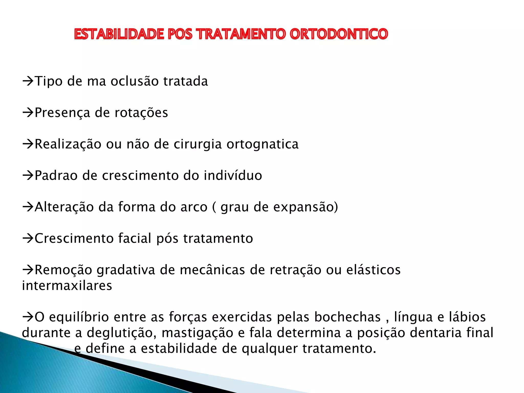 Características estáticas e dinâmicas da oclusão normal | PPTX