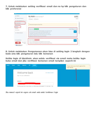 Cara daftar bitcoin di blockhain | DOCX