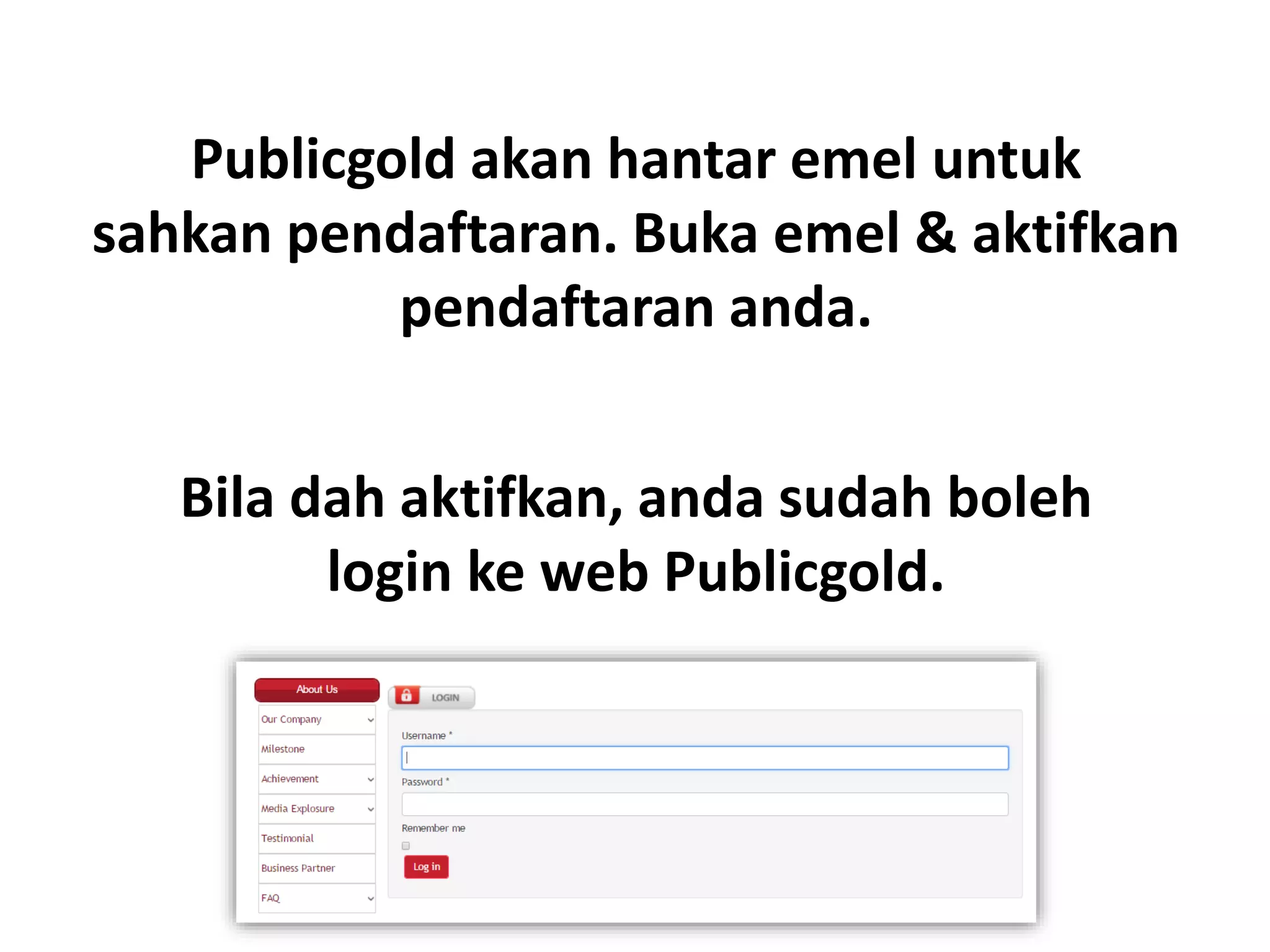 Cara daftar (register) publicgold | PDF