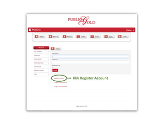 Cara daftar (register) publicgold | PDF