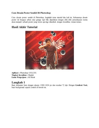 Cara desain poster sendiri di photoshop | DOCX
