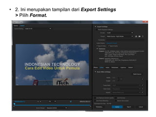 Cara Export di Adobe Premiere | PPTX