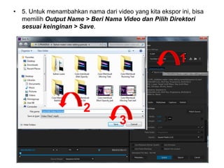 Cara Export di Adobe Premiere | PPTX