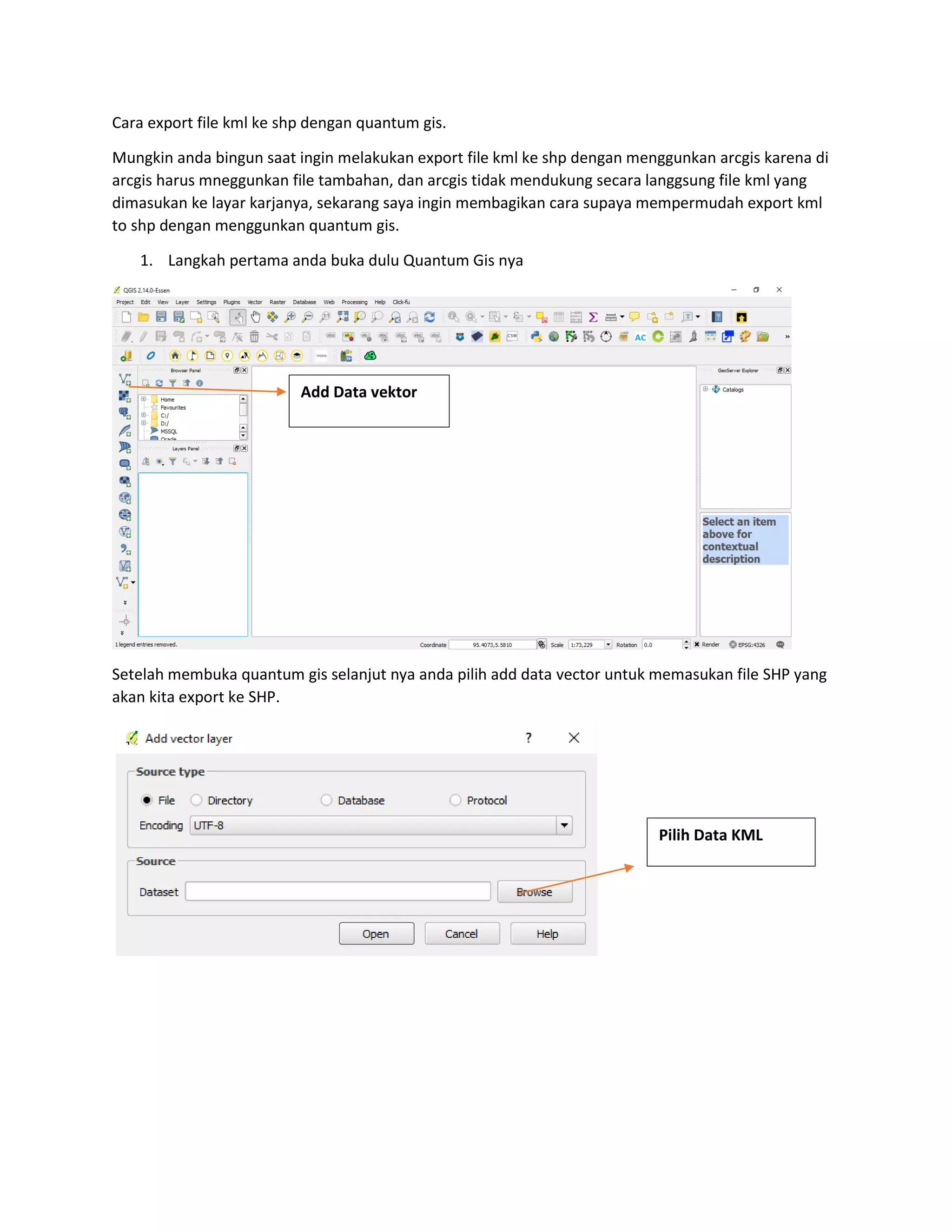 Cara Export File Kml Ke Shp Dengan Quantum Gis Pdf 