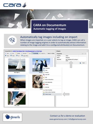 CARA for Documentum - automatic image tagging | PPTX