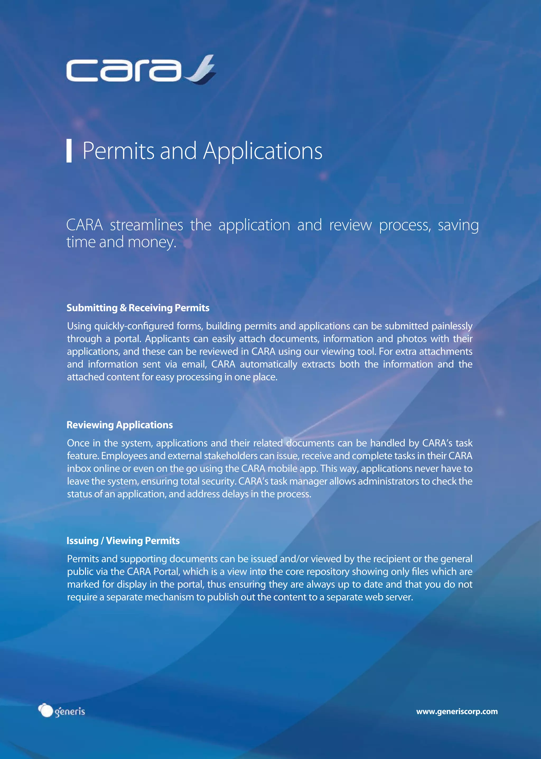 CARA for Permits and Applications | PDF