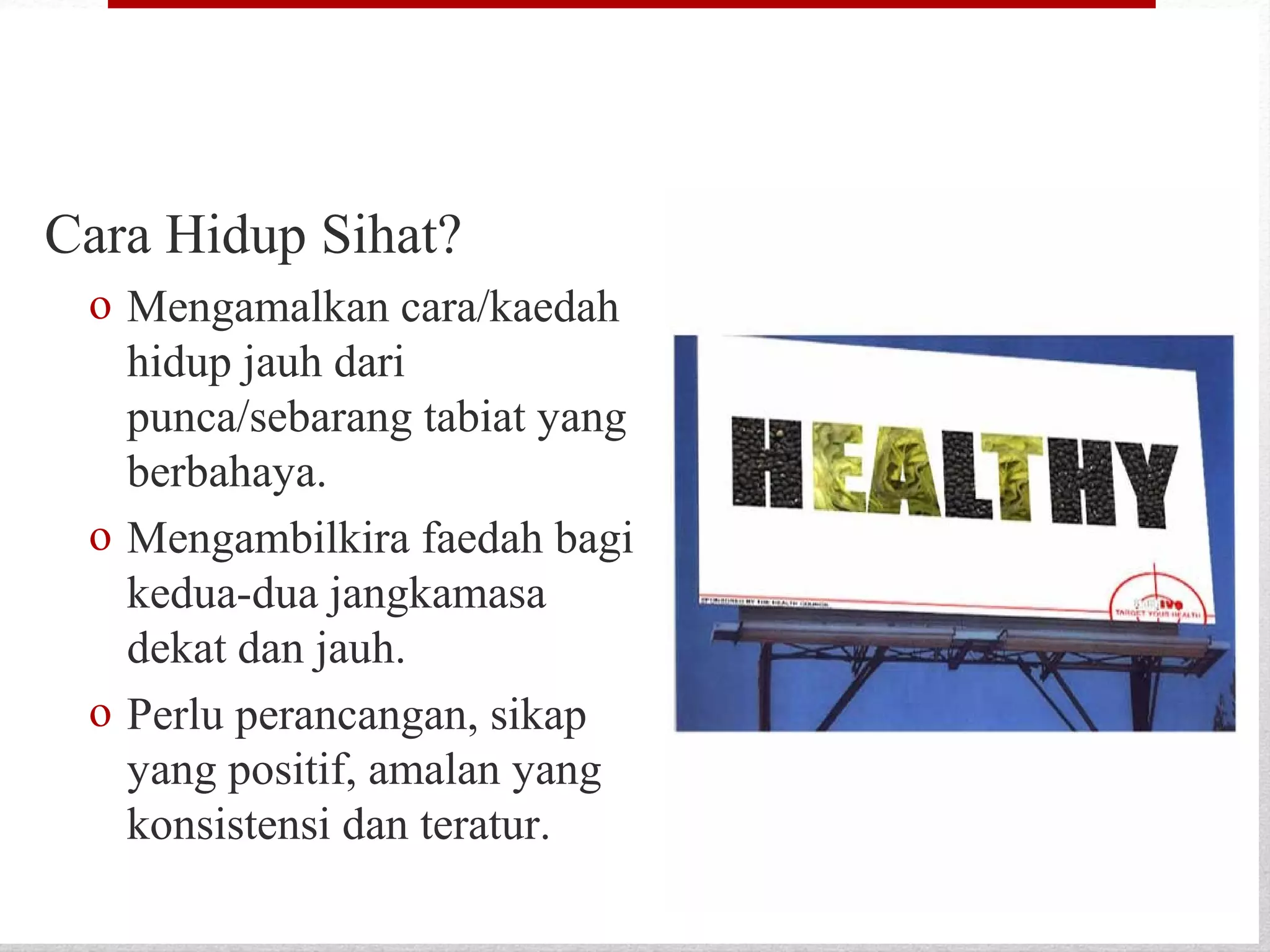 Cara hidup sihat | PPT