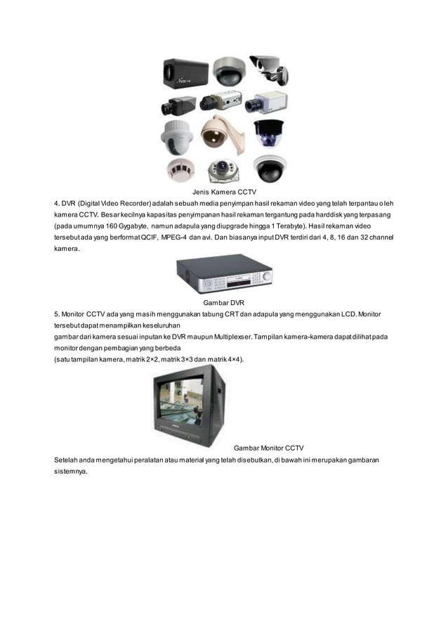 Instalasi kamera cctv dan dvr | PDF