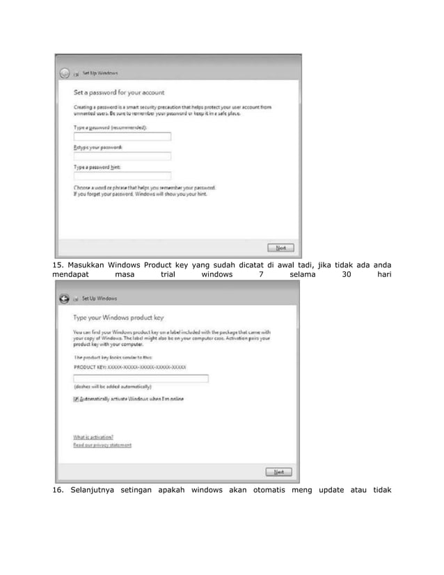 Cara instalasi program aplikasi | DOCX