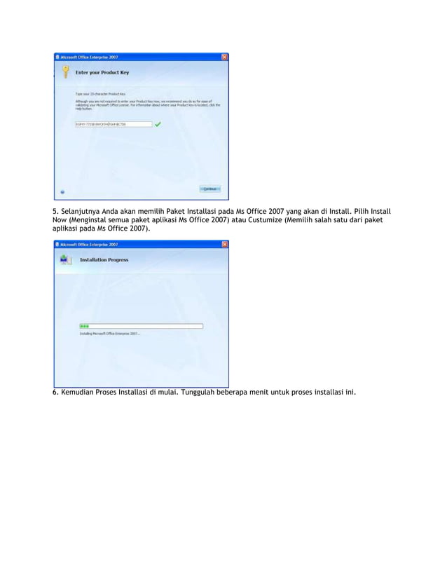 Cara instalasi program aplikasi | DOCX