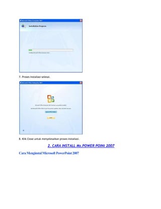 Cara instalasi program aplikasi | DOCX