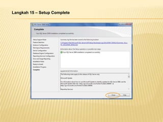Cara instalasi sql server | PPTX