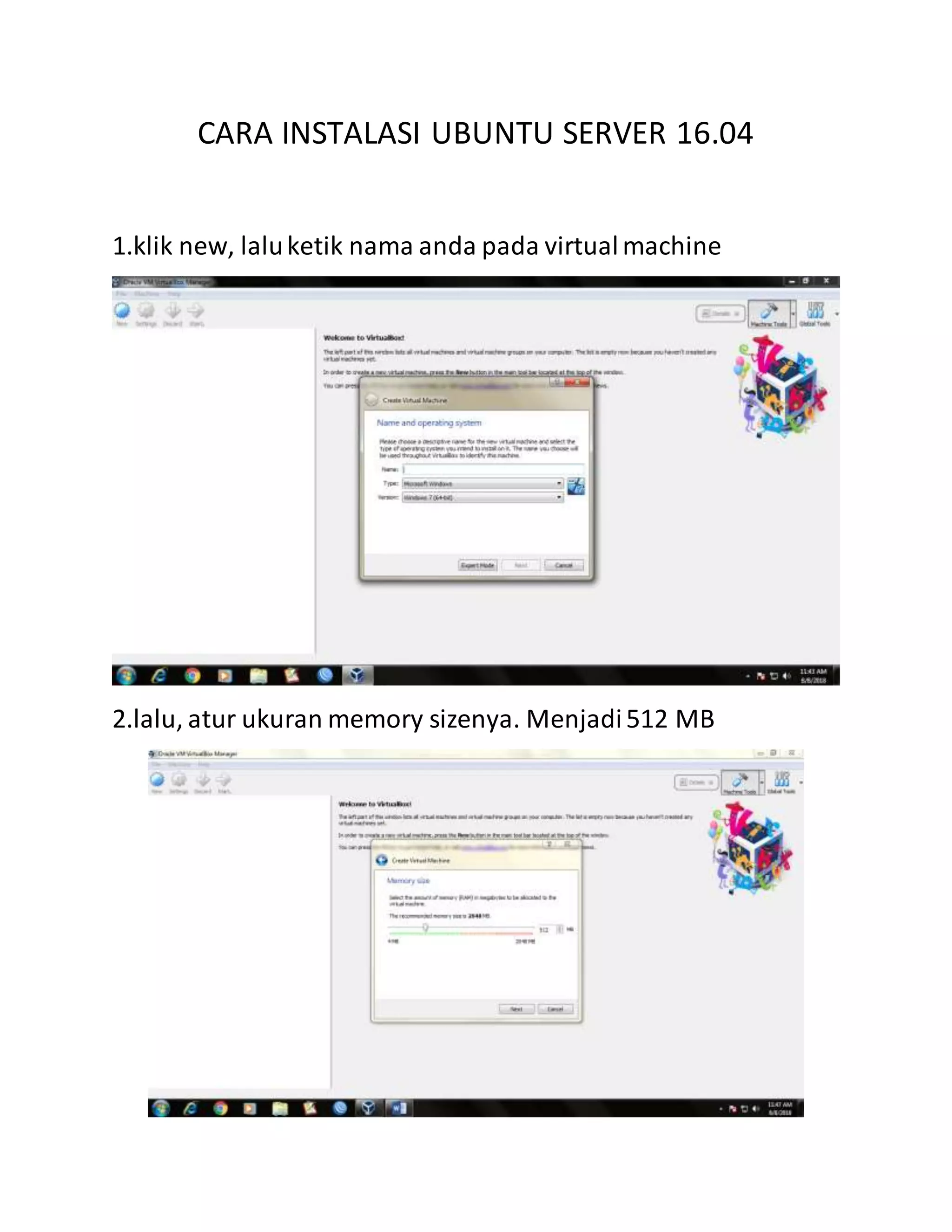 Cara instalasi ubuntu server 16.04