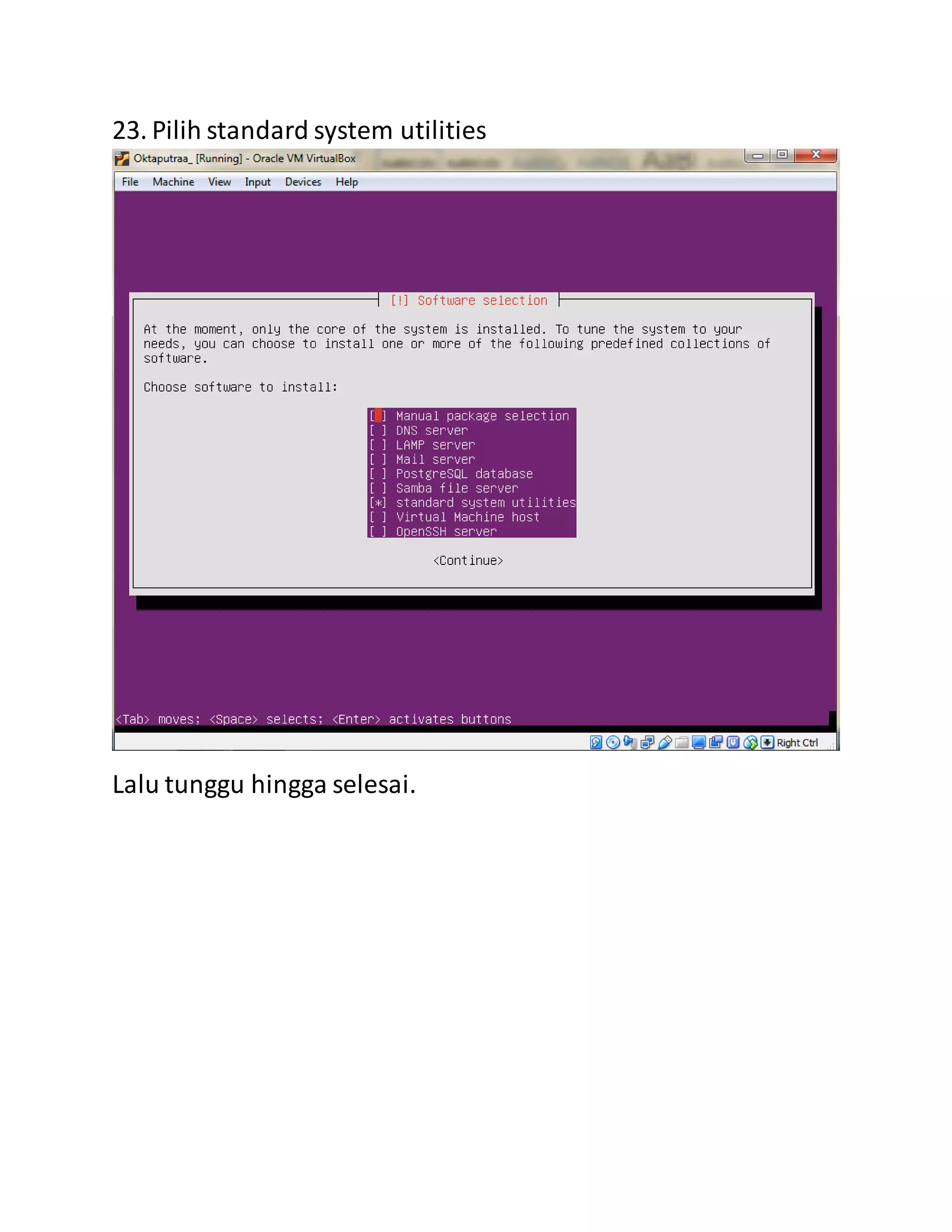 Cara instalasi ubuntu server 16.04