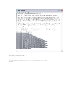 Cara instal idm | DOCX