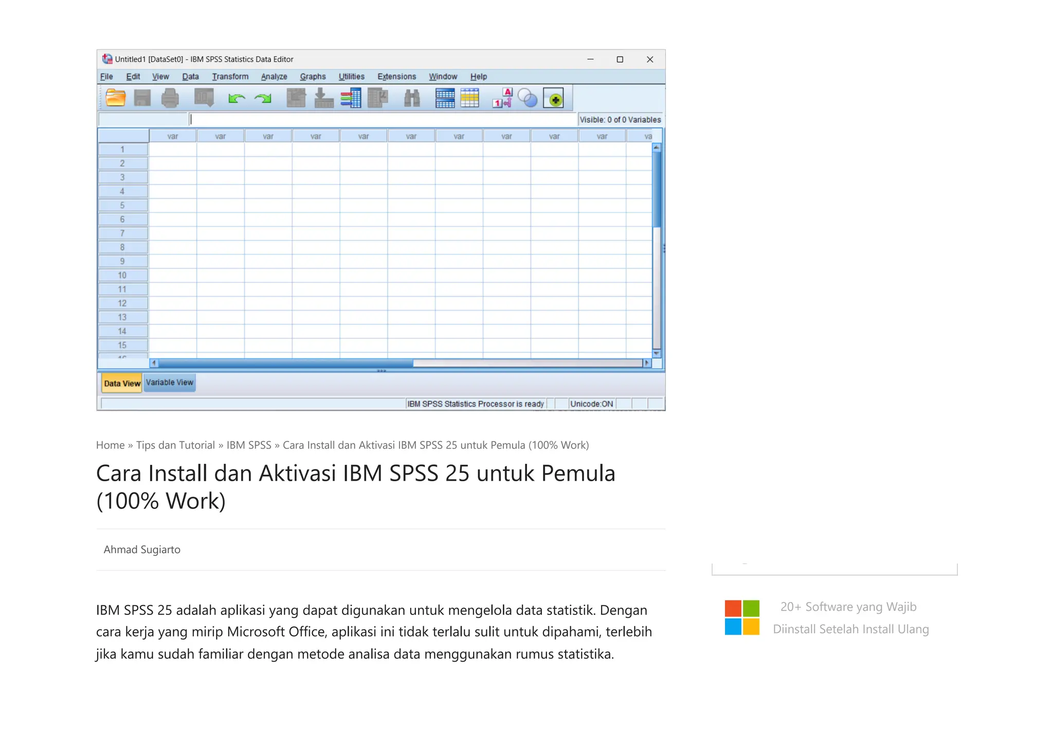 Cara Install dan Aktivasi IBM SPSS 25 untuk Pemula (100% Work).pdf