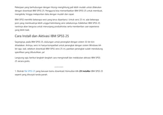 Cara Install dan Aktivasi IBM SPSS 25 untuk Pemula (100% Work).pdf