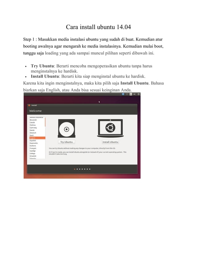Cara install ubuntu 14.04