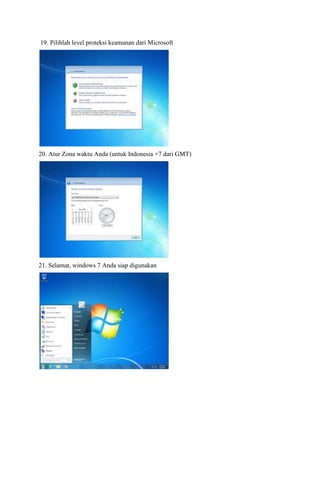 Cara install windows 7 | DOCX