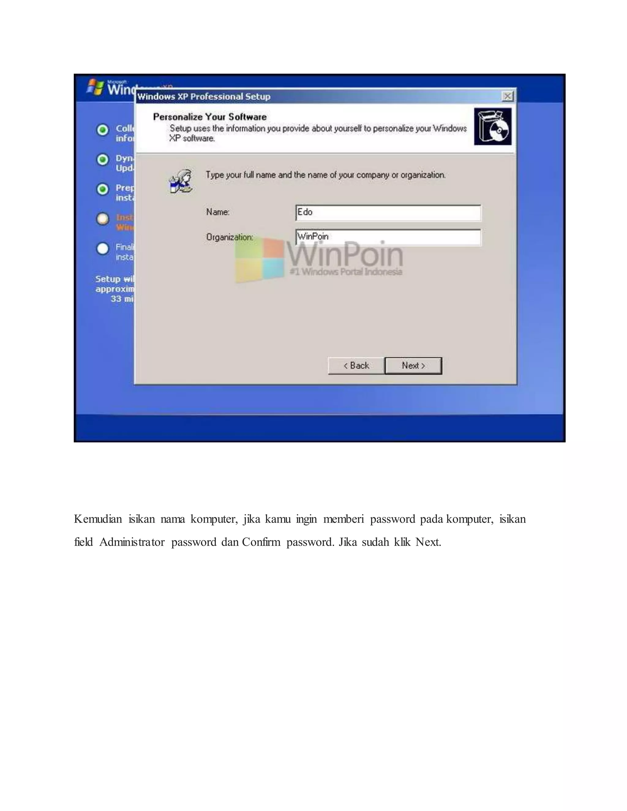 Cara install windows xp | PDF