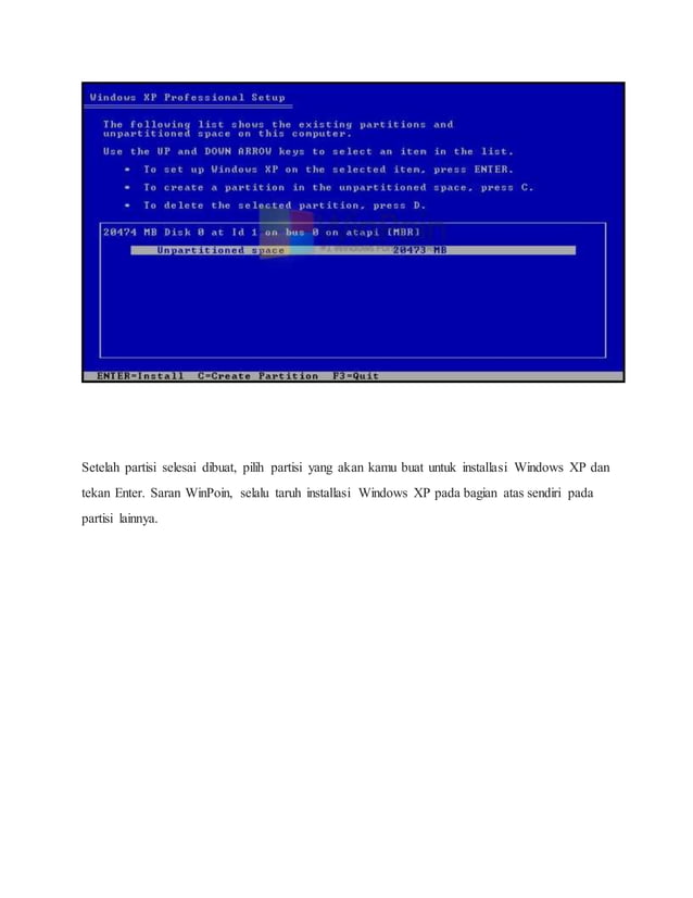 Cara install windows xp | PDF