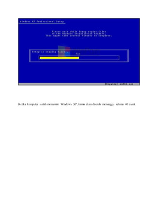 Cara install windows xp | PDF
